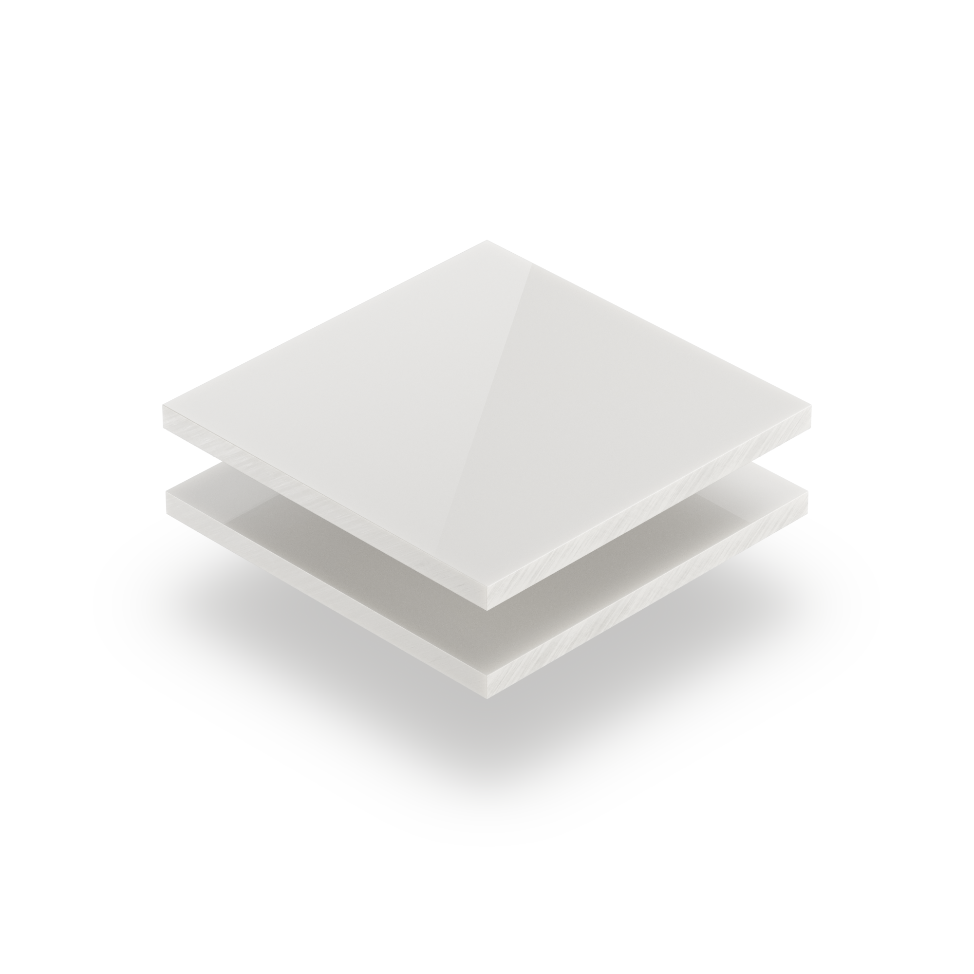 Acrylglas Platte Weiß 4 mm RAL 1013 - Zuschnitt nach Maß